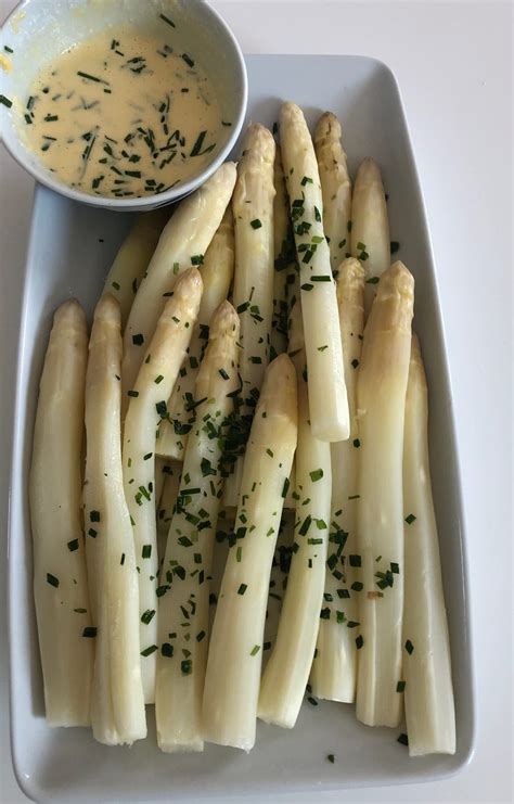 Asperges Sauce Mousseline Citron Ciboulette Blette Comme Chou