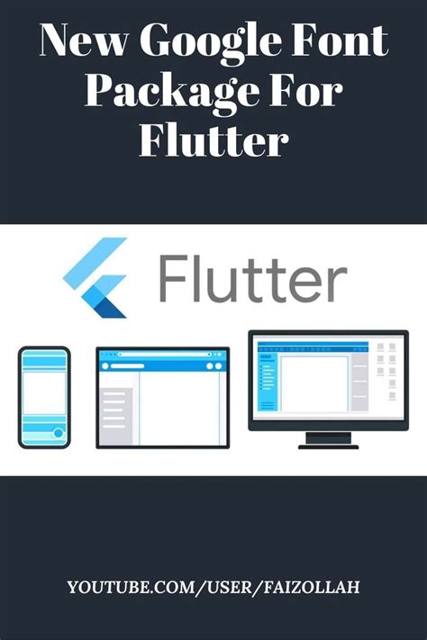 New Google Font Package for Flutter Informática