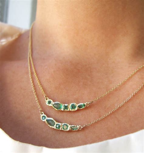 Misa Jewelry Emerald Jewelry Journey Emerald Necklace
