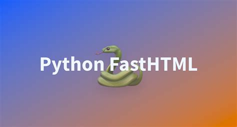 Python Fasthtml A Hugging Face Space By Thomasht86