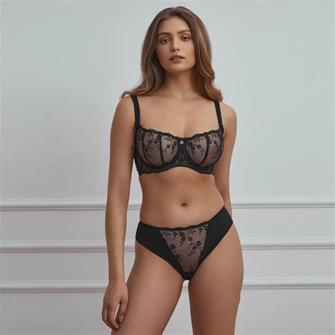 Soft Semi Sheer Tanga Panty Natasha Black Plus Size Underwear — Lavinia