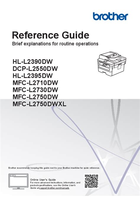 Brother Mfc L Dw Wireless Printer Reference Guide
