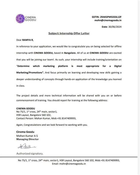 Ramya R On Linkedin Digitalmarketing Internship Marketingstrategy Cinemagoodu