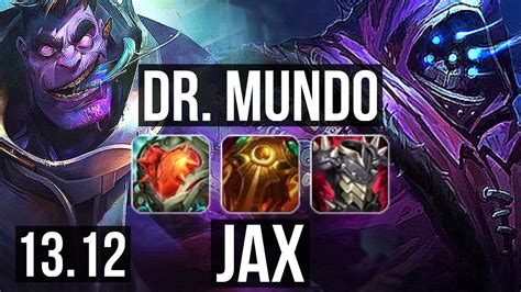 DR MUNDO Vs JAX TOP Quadra 1500 Games 9 2 6 800K Mastery