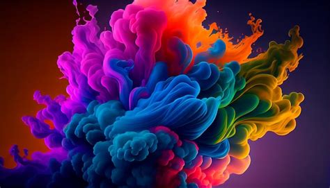 Explosão De Cores Vibrantes Que Representam A Magia E A Maravilha Que