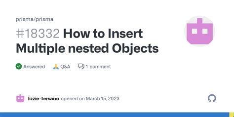 How To Insert Multiple Nested Objects Prisma Prisma Discussion