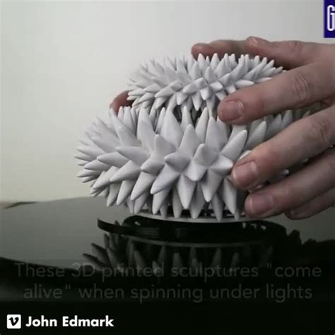Thomas Brunold On Linkedin These Sculptures Could Show Animation Effects When Spinning Under Lights