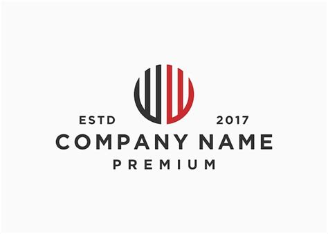 Premium Vector Letter Ww Circle Logo Design Vector Illustration Template
