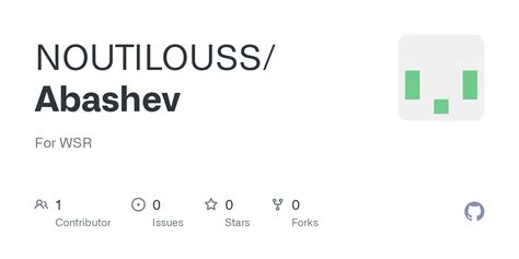GitHub NOUTILOUSS Abashev For WSR