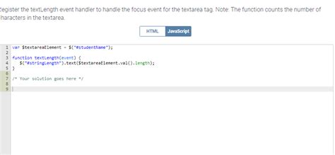 Register The Textlength Event Handler To Handle The