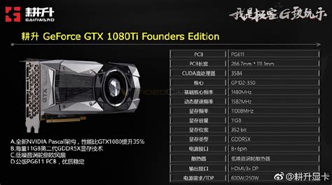 Nvidia Geforce Gtx 1080 Ti Final Gpu Specifications And Pcb Detailed