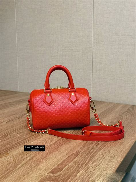 Louis Vuitton Lv 路易威登 高版新款 M22596大紅色 Speedy Bandoulière 20 手袋 來自