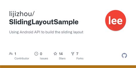 Github Lijizhou Slidinglayoutsample Using Android Api To Build The Sliding Layout