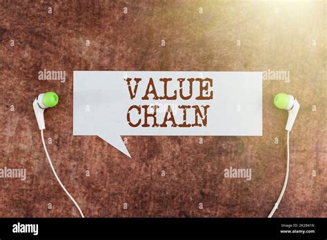 Conceptual Caption Value Chain Business Idea Business Manufacturing Process Industry