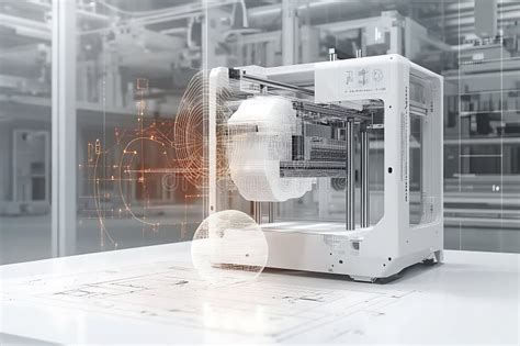 Precision Engineering In Action 3d Printer At Work Stock Image Image