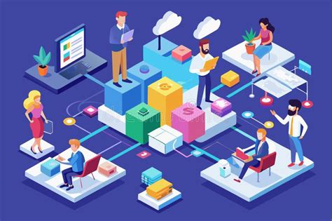 Teams Connect And Collaborate In A Vibrant Customizable Workspace With Individuals Engaged In