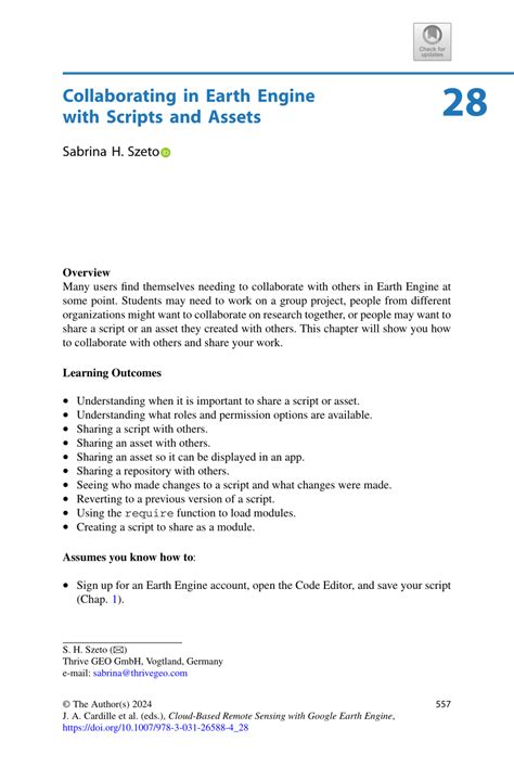 Pdf Collaborating In Earth Engine With Scripts And Assets