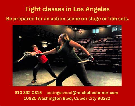 Fight Combat Class Michelle Danner Acting Studio
