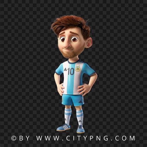 Lionel Messi Argentina Football Chibi Character Citypng