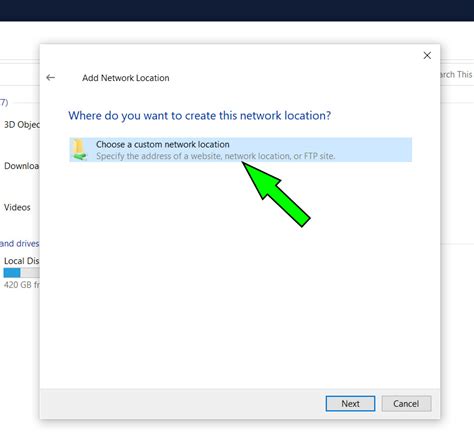 Connecting To A Network Shared Drive On Windows