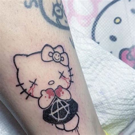 Evil Hello Kitty Tattoo