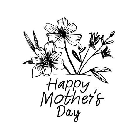 Premium Vector Happy Mothers Day Card Vector Illustration