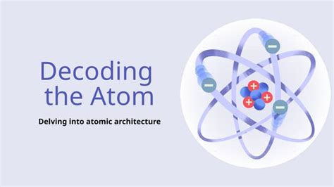 Chemistry Atomic Structure Presentation In Lavander Red Blue Illustrative Style Pptx