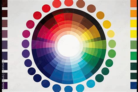 Designer Multi Color Swatch Palette Colour Guide Chart Spectrum