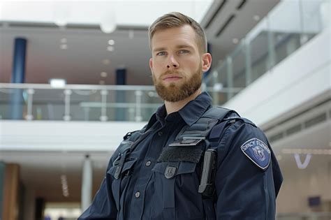 Premium Photo Security Guard Professional Safety Patrol Man Police