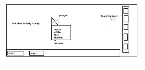 Javascript How To Place The Map Popup At A Fixed Place Next To Some Element Using Typescript