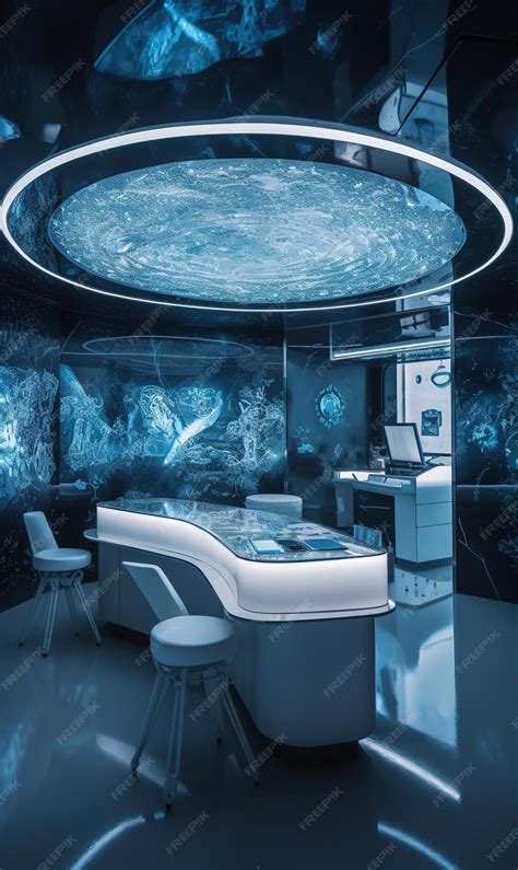 Premium Ai Image Internal View Of A Minimalist And Technological