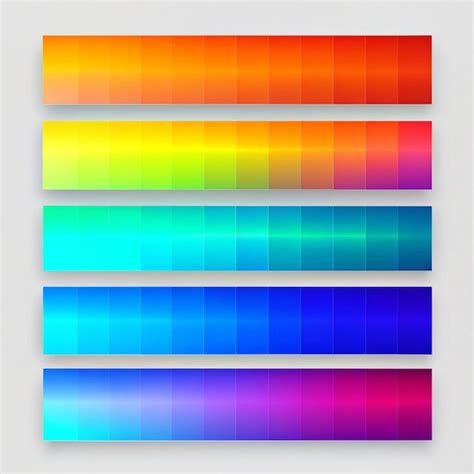 Vibrant Gradient Color Set Elements For Modern Design Premium Ai