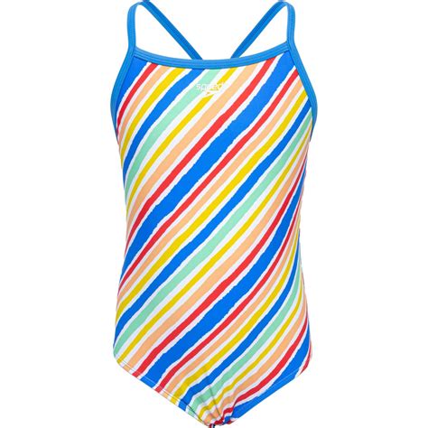 Speedo Big Girls Print Keyhole Back One Piece Swimsuit Upf 50 Save 48