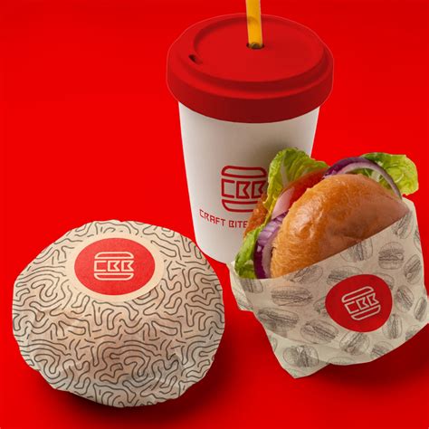 크레프트바이트버거 햄버거브랜드 로고디자인 로고 디자인 포트폴리오 크몽