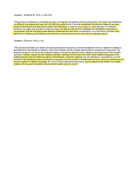 Tutorial Ahs 107 Passage 1 Dodge Et Al 2012 P 229 230 “the