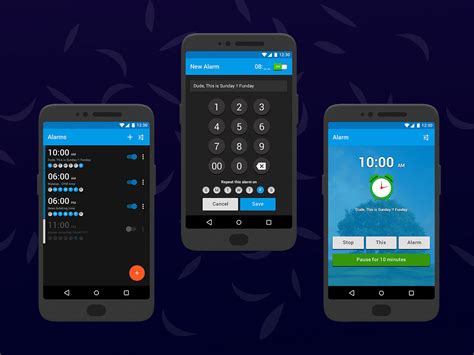 Simple Alarm Clock App UI On Behance