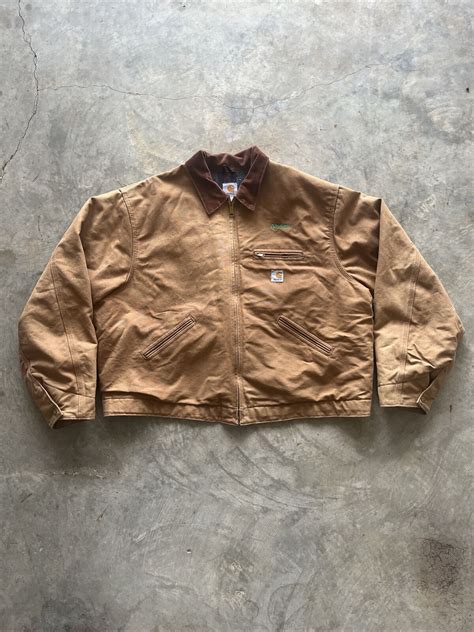 Carhartt Detroit Jacket Blanket Lined Duck J01 Brn Me Gem
