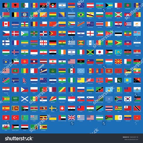 High Resolution Flags Of The World With Names Printable Free Templates