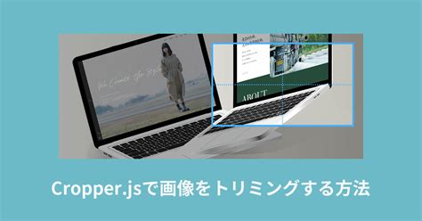Cropperjsで画像をトリミングする方法