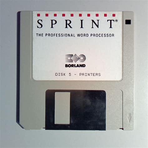 Borland Sprint The Professional Word Processor V101 1988 Borland International Free