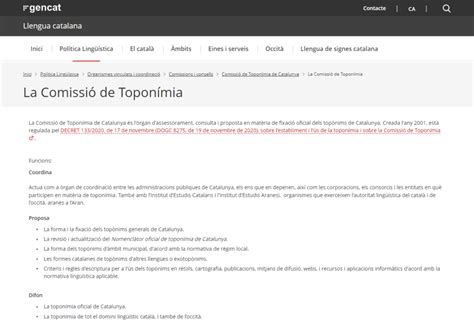 Ub Omnia Nomina La Comissió De Toponímia De La Generalitat
