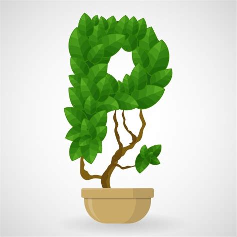 Autumn Stylized Alphabet With Foliage Letter I Vector Image