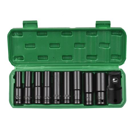 Sleeve Set 10 Piece Socket Sizes 10 22mm And Inch Drive Socket 3 8 Inch