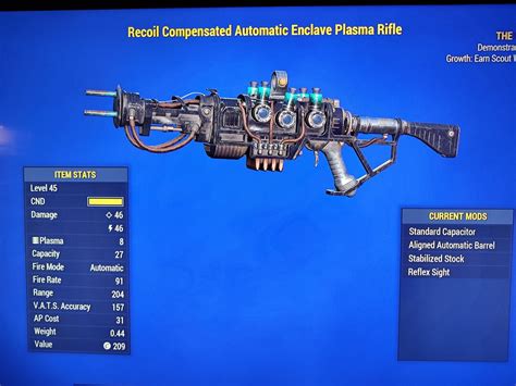 Enclave Aligned Automatic Plasma Rifle With Reflex Sight Etsy