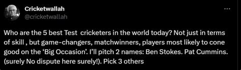 Harbhajan Singh Names 5 Best Modern Era Test Players No Place For