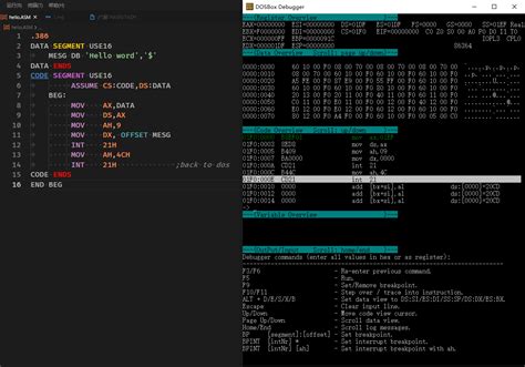 vscode配置汇编环境MASM TASM DOSBox debugger 知乎