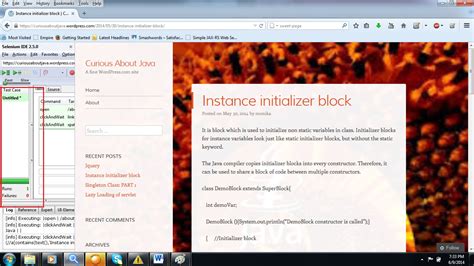 Creating Automated Test Script Using Selenium Browser Plugin Curious
