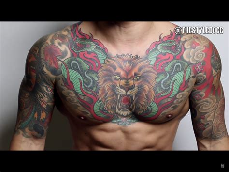 Chest Tattoo Men Cool Chest Tattoos Chest Piece Tattoos Chest Tattoo Men