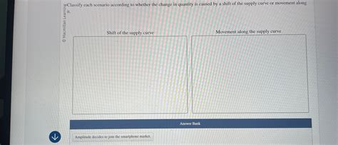 solved ∞c ﻿classify each scenario according to whether the