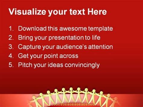 Binary Team With Code Communication Powerpoint Templates And Powerpoint